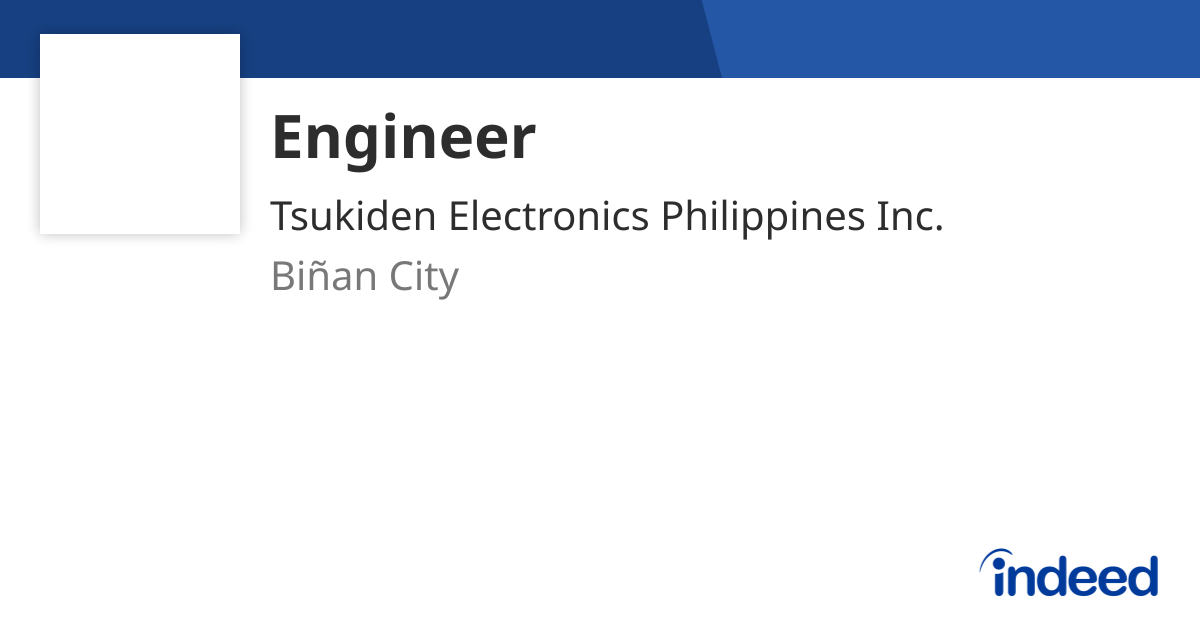 Engineer - Biñan City 4024 04A - Indeed.com