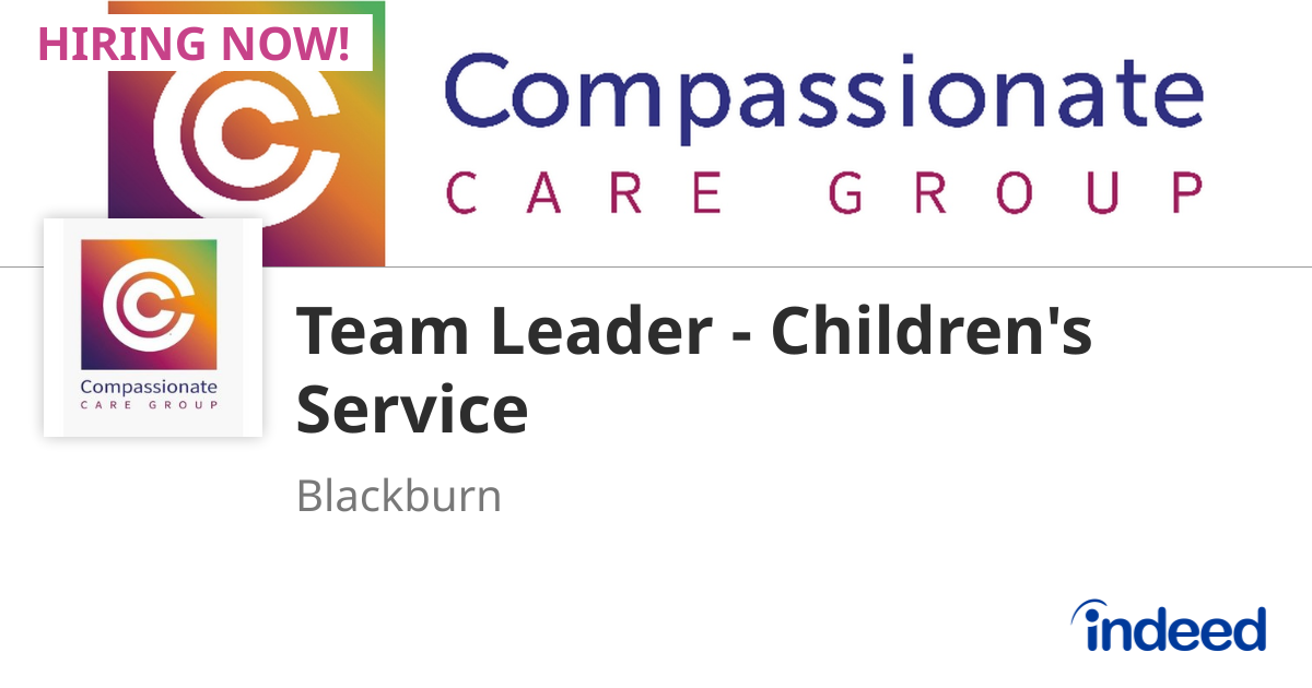 Team Leader - Children's Service - Blackburn BB1 - Indeed.com
