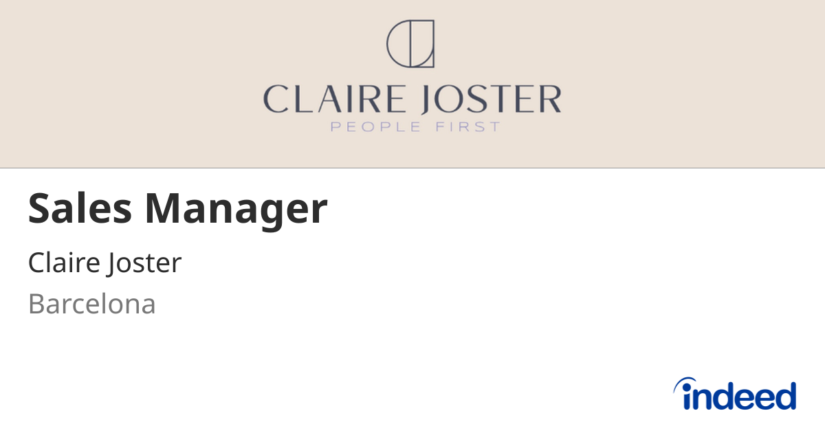 Sales Manager - Barcelona, Barcelona provincia - Indeed.com