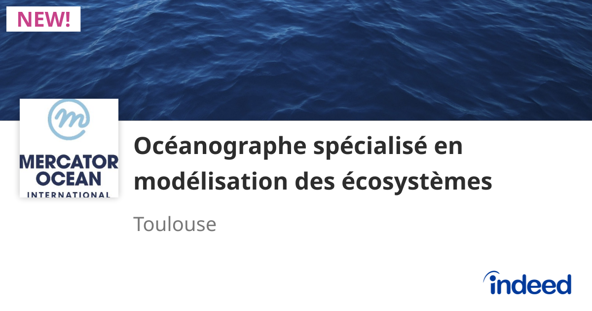 Océanographe spécialisé en modélisation des écosystèmes marins ...