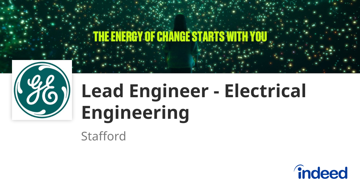 Lead Engineer - Electrical Engineering - Stafford ST16 - Indeed.com
