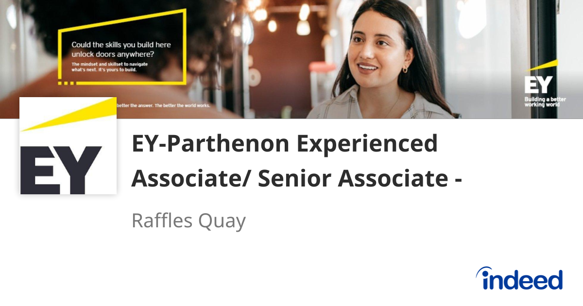 EY-Parthenon Experienced Associate/ Senior Associate - Transaction ...