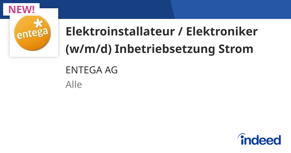 Elektroinstallateur / Elektroniker (w/m/d) Inbetriebsetzung Strom ...