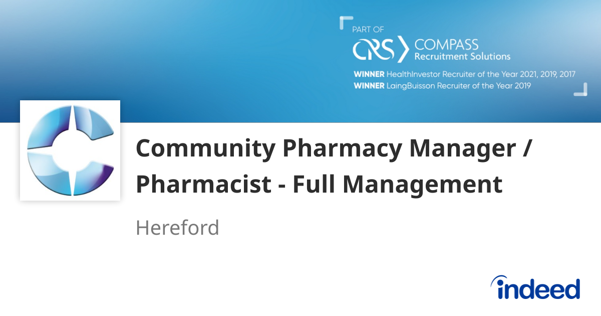 Community Pharmacy Manager / Pharmacist - Full Management Training ...