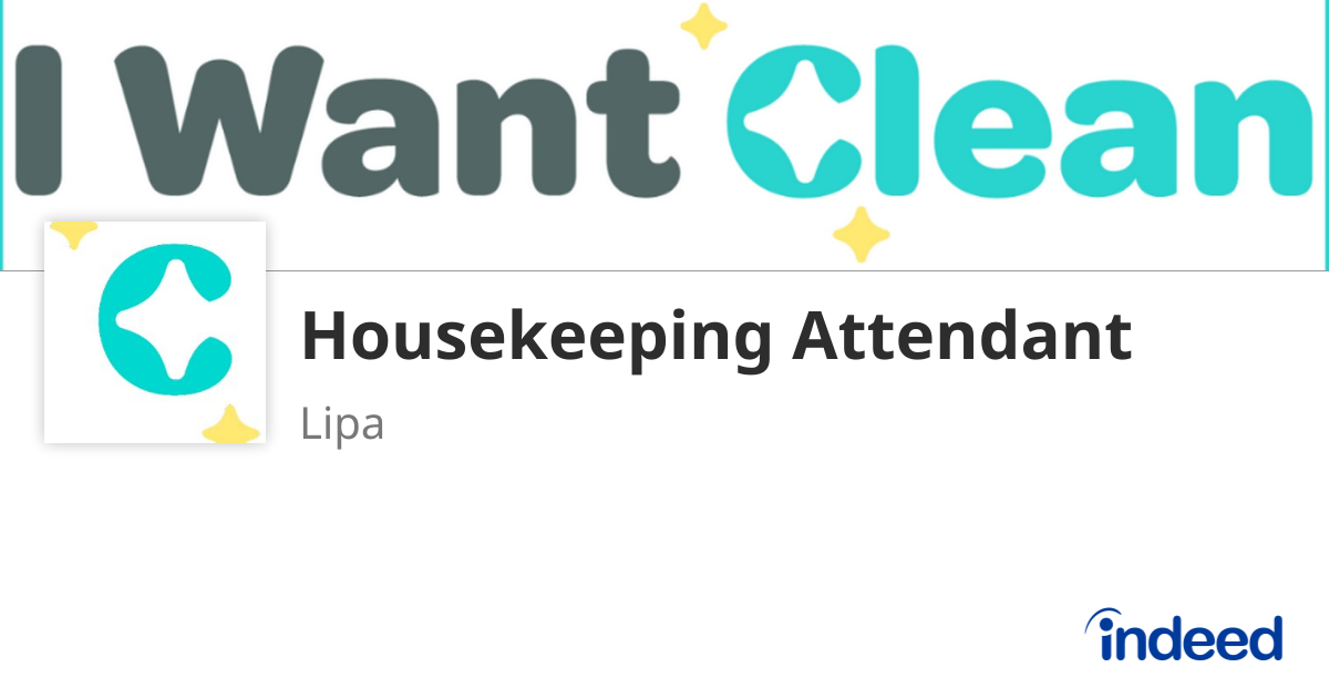 Housekeeping Attendant - Lipa - Indeed.com