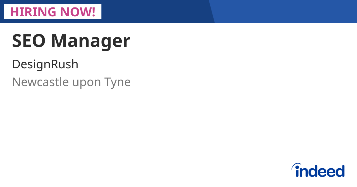 SEO Manager - Newcastle upon Tyne - Indeed.com