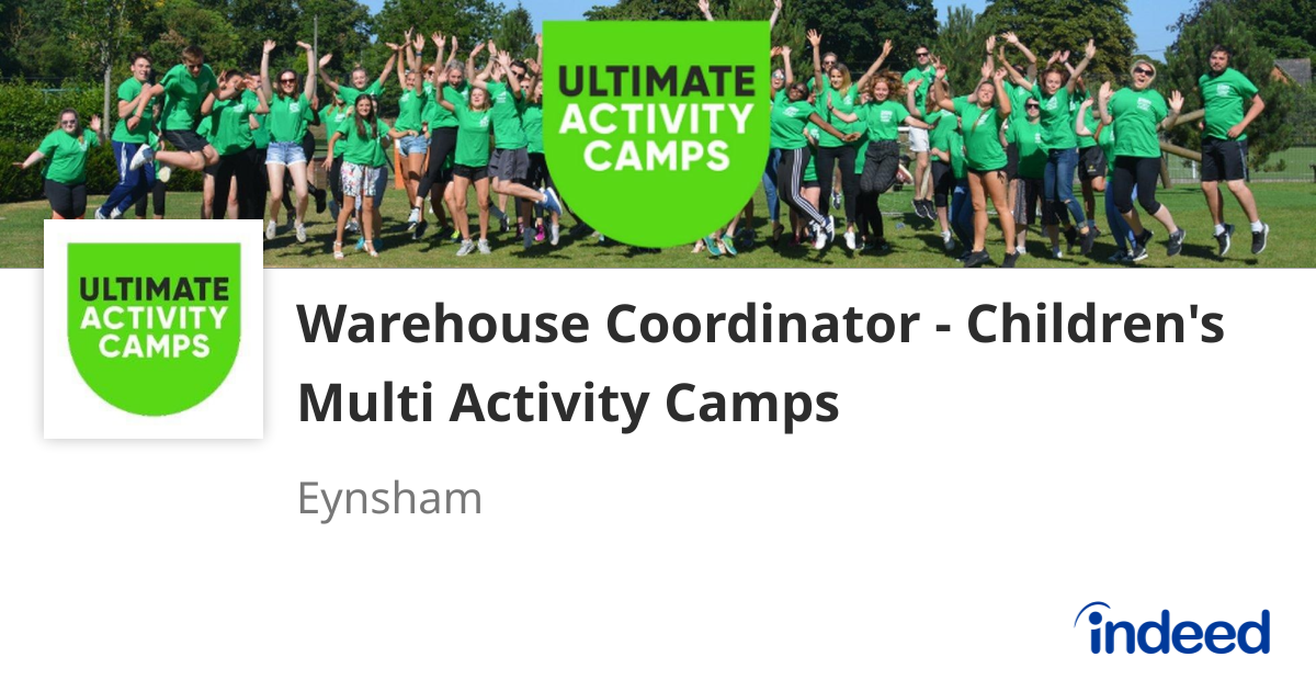 Warehouse Coordinator - Children's Multi Activity Camps - Eynsham OX29 ...