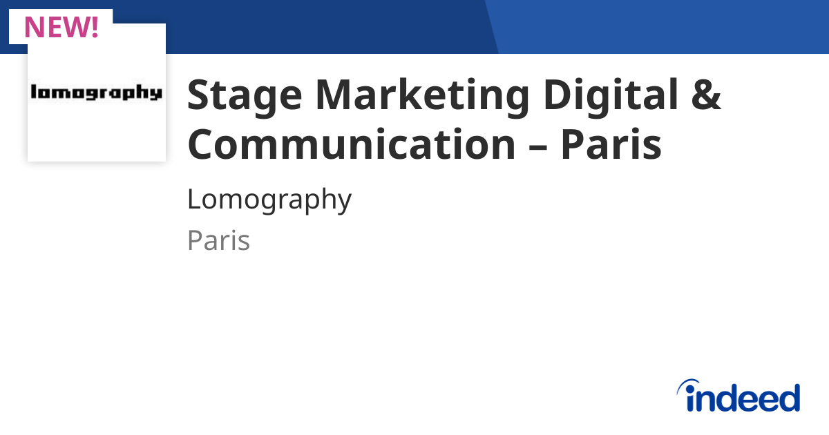 Stage Marketing Digital & Communication – Paris - 75020 Paris - Indeed.com