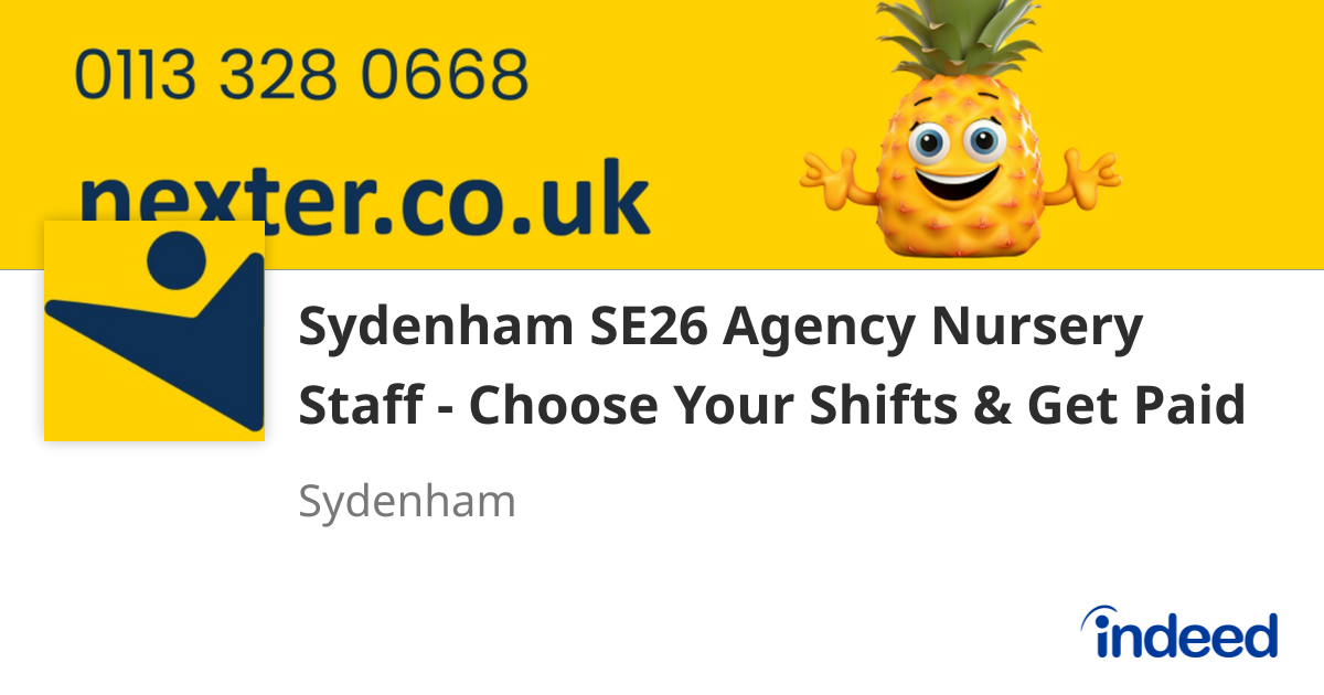 Sydenham SE26 Agency Nursery Staff - Choose Your Shifts & Get Paid ...