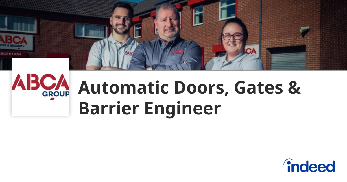 Automatic Doors, Gates & Barrier Engineer - Greater Manchester - Indeed.com