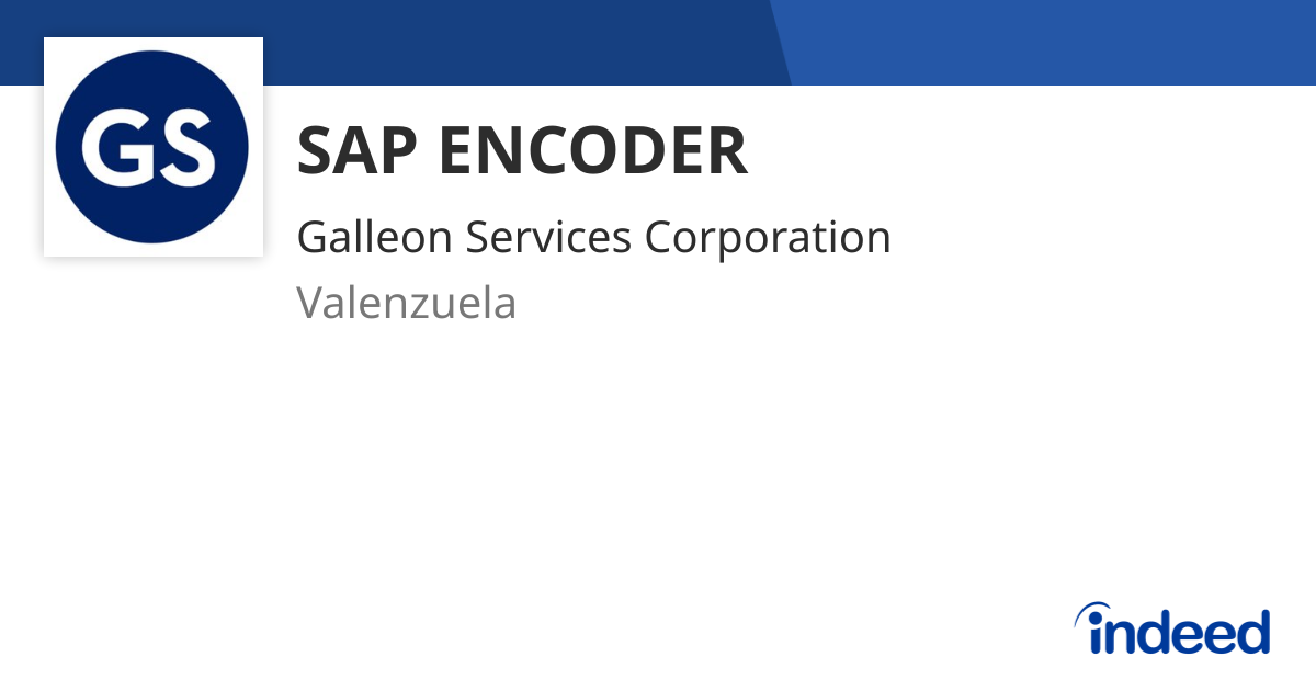 SAP ENCODER - Valenzuela - Indeed.com