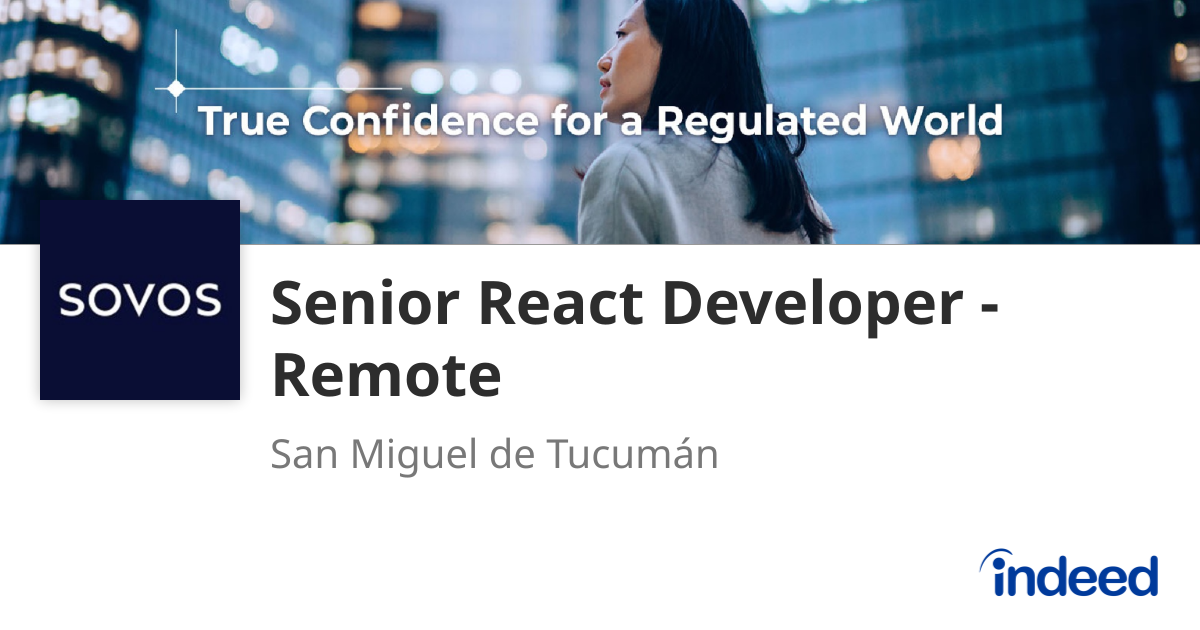 Senior Java Developer - Remote - San Miguel de Tucumán, Tucumán - Indeed.com