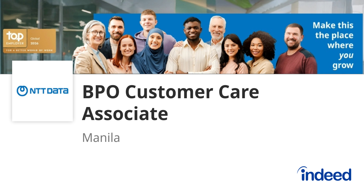 BPO Customer Care Associate - Manila - Indeed.com
