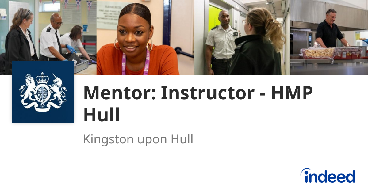 Mentor: Instructor - HMP Hull - Kingston upon Hull - Indeed.com