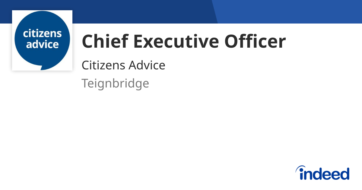 Chief Executive Officer - Teignbridge - Indeed.com