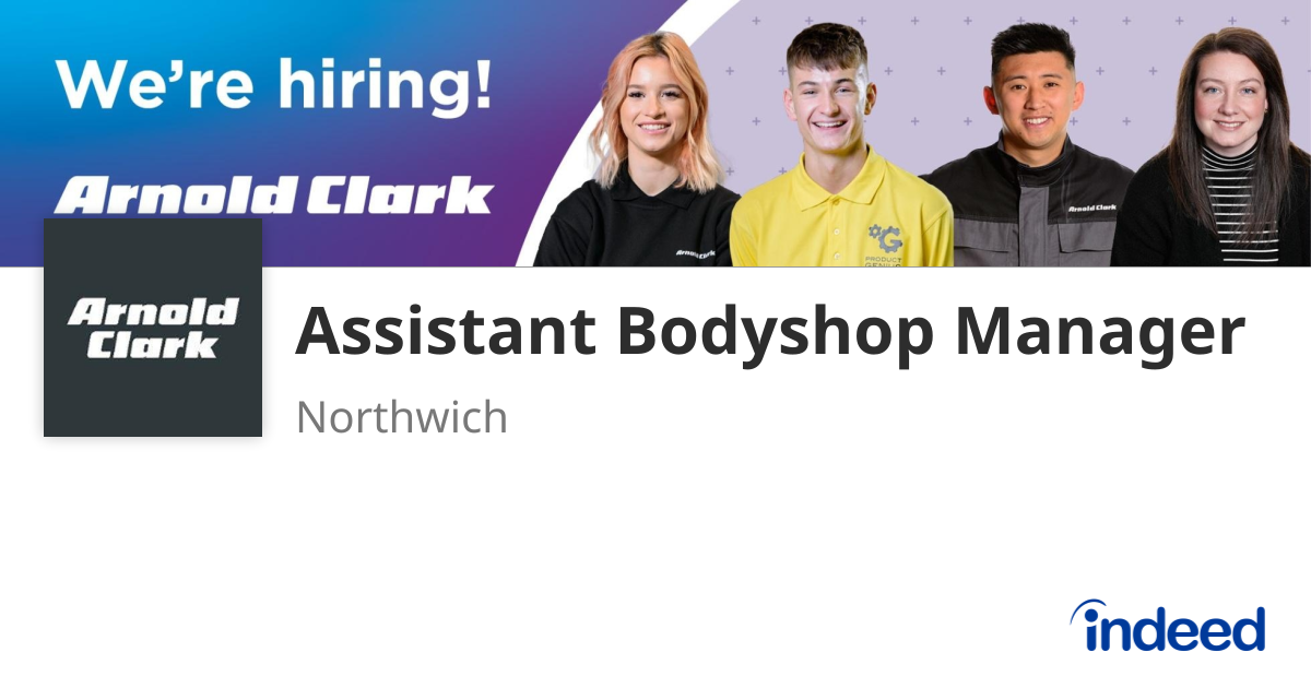 Assistant Bodyshop Manager - Northwich - Indeed.com