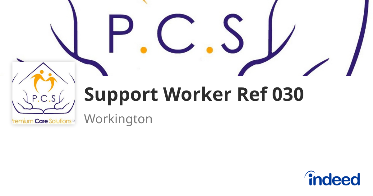 Support Worker Ref 029 - Workington - Indeed.com