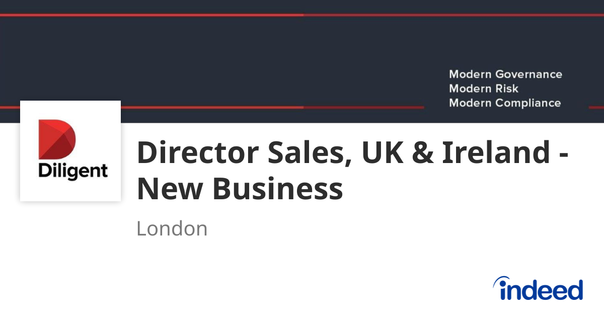 Director Sales, UK & Ireland - New Business - London - Indeed.com