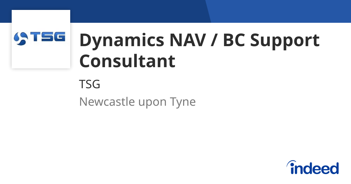 Dynamics NAV / BC Support Consultant - Newcastle upon Tyne - Indeed.com