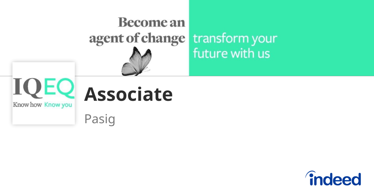 Associate - Pasig - Indeed.com