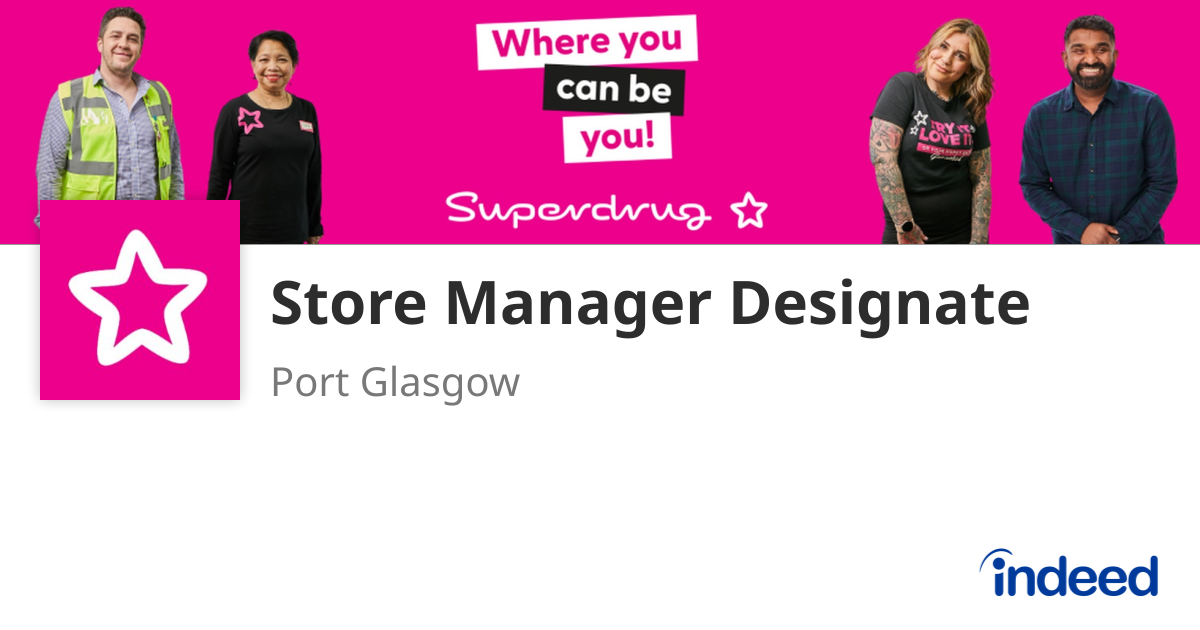 Store Manager Designate - Port Glasgow PA14 5DX - Indeed.com