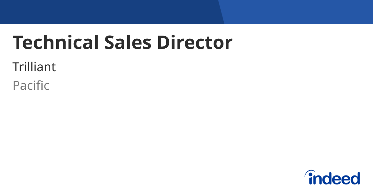 Technical Sales Director - Philippines - Indeed.com