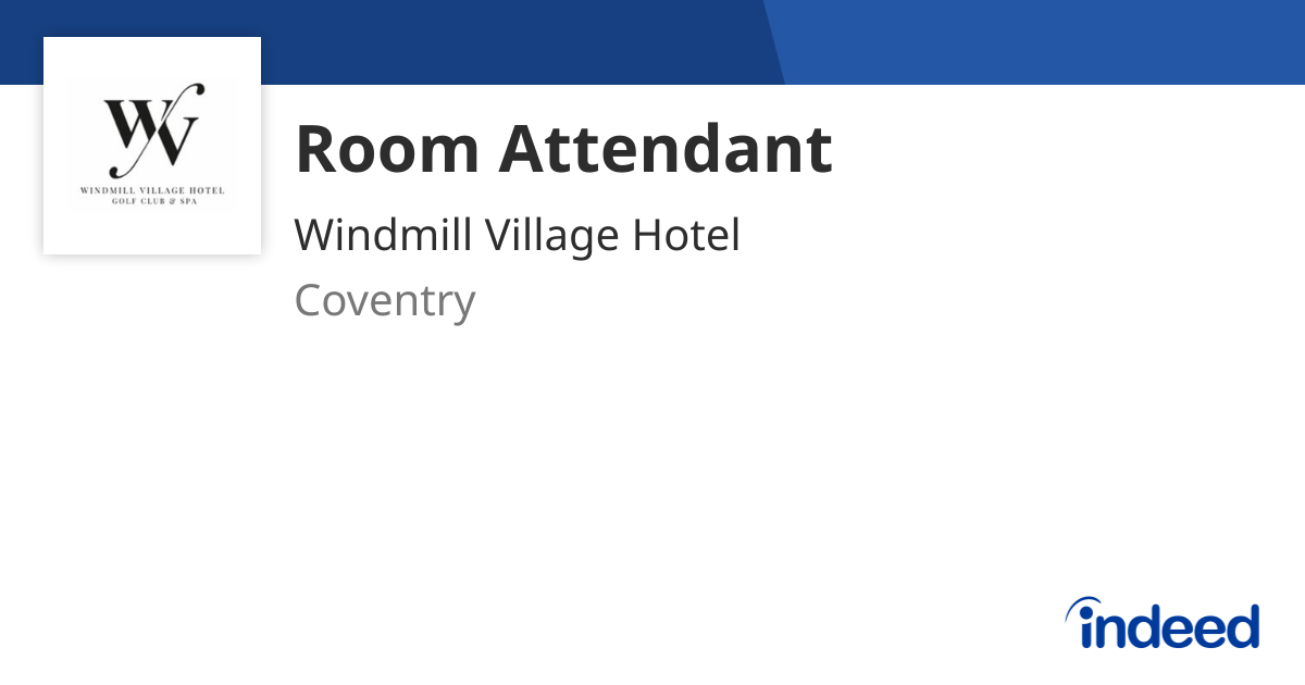 Room Attendant - Coventry CV5 9AL - Indeed.com