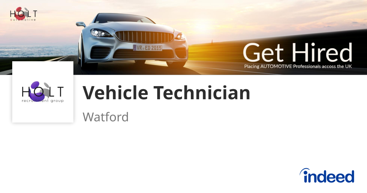 Vehicle Technician - Watford WD17 3EU - Indeed.com
