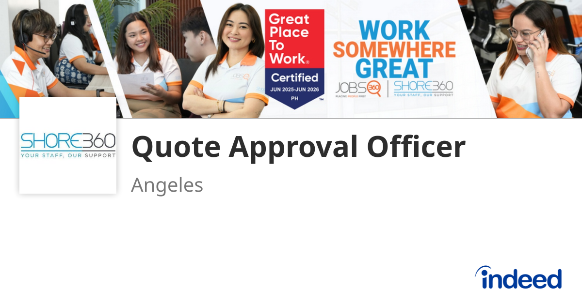 Quote Approval Officer - Angeles - Indeed.com
