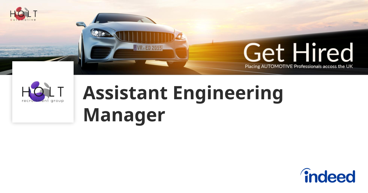 Assistant Engineering Manager - Merseyside - Indeed.com