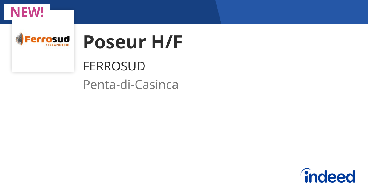Poseur H/F - 20213 Penta-di-Casinca - Indeed.com