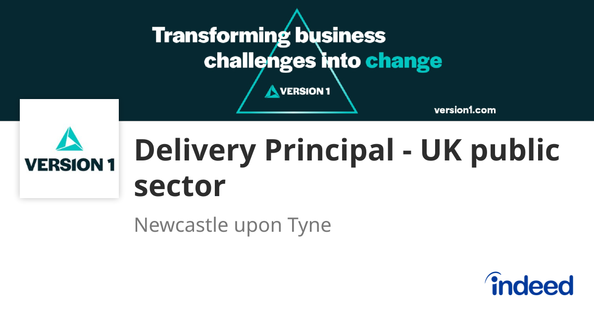 Delivery Principal - UK public sector - Newcastle upon Tyne - Indeed.com