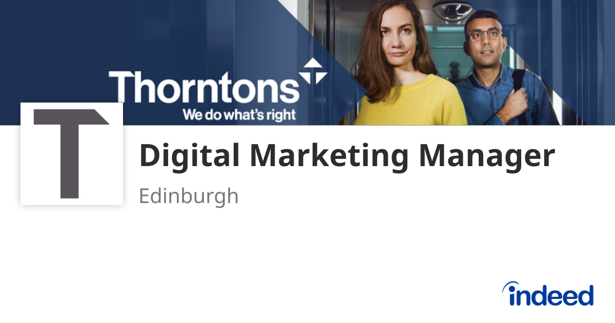 Digital Marketing Manager - Edinburgh EH12 5HD - Indeed.com