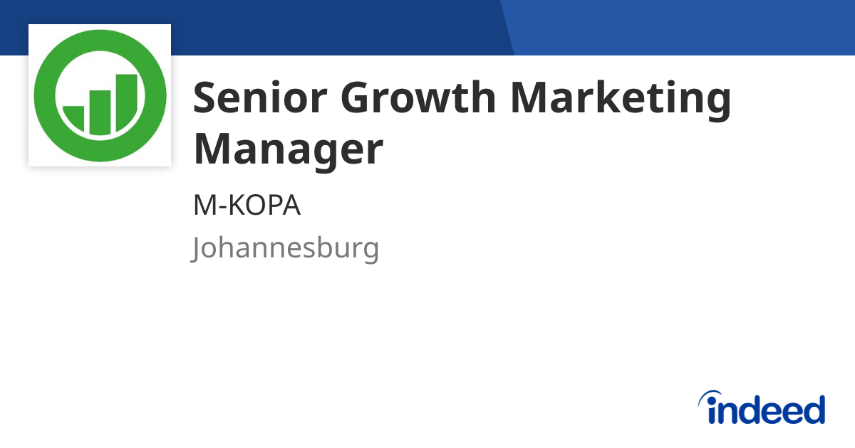 Senior Growth Marketing Manager - Johannesburg, Gauteng - Indeed.com