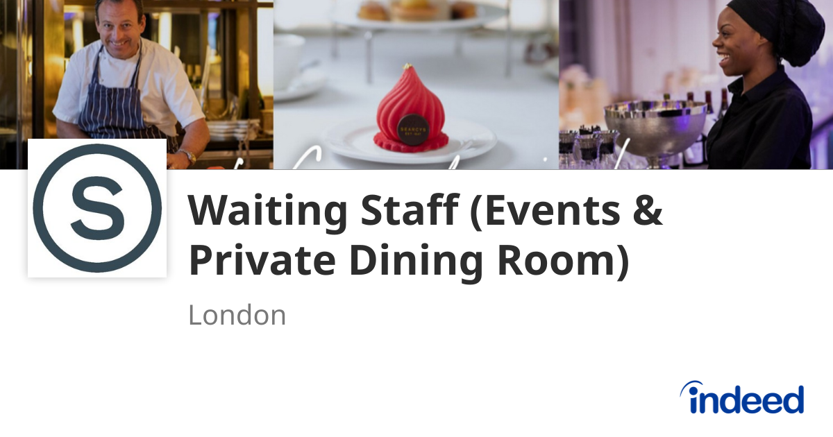 Waiting Staff (Events & Private Dining Room) - London E1 6AD - Indeed.com