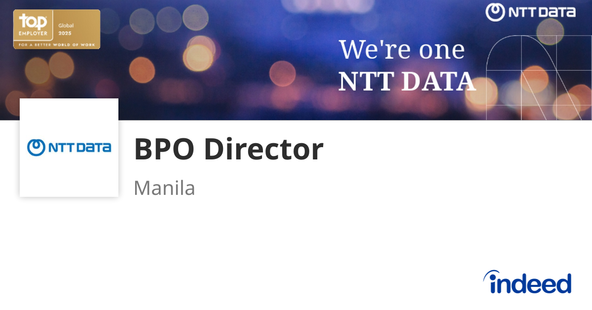 BPO Director - Manila - Indeed.com