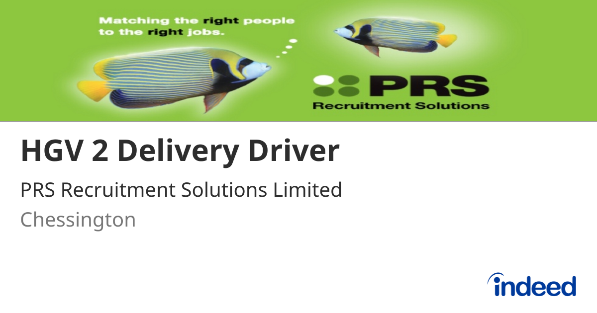 HGV 2 Delivery Driver - Chessington - Indeed.com