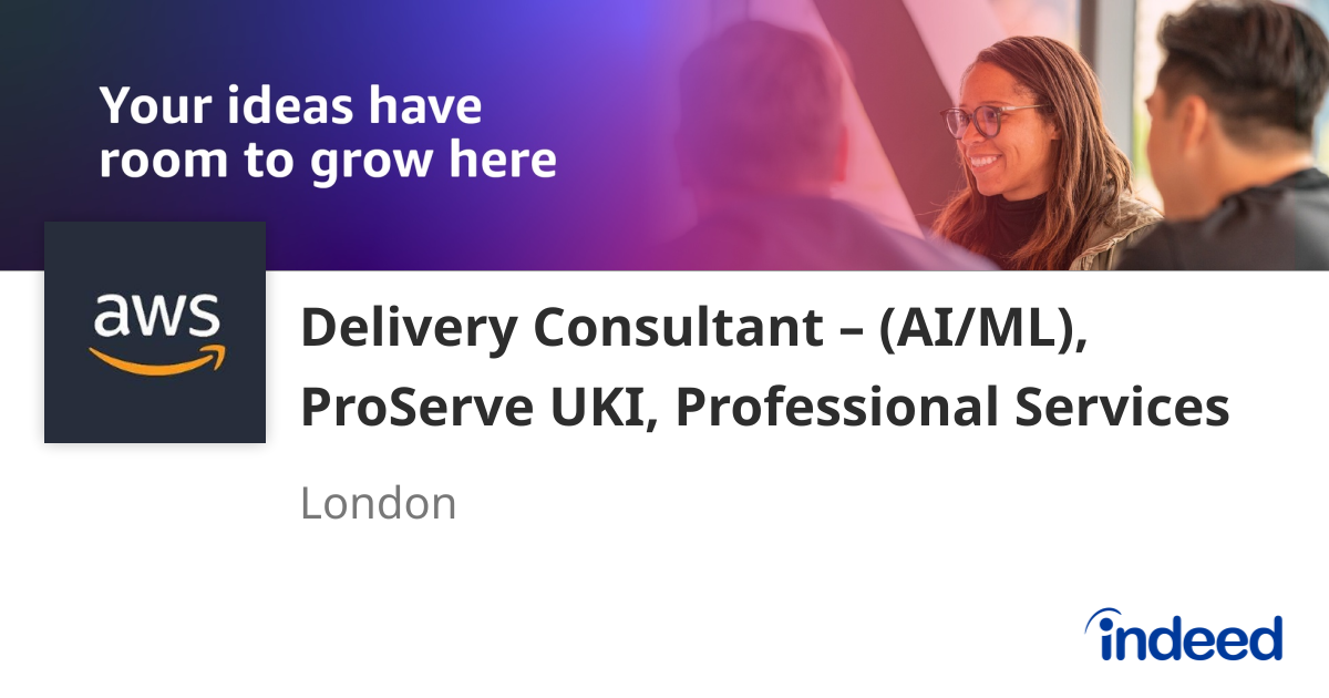 Delivery Consultant – (AI/ML), ProServe UKI, Professional Services ...