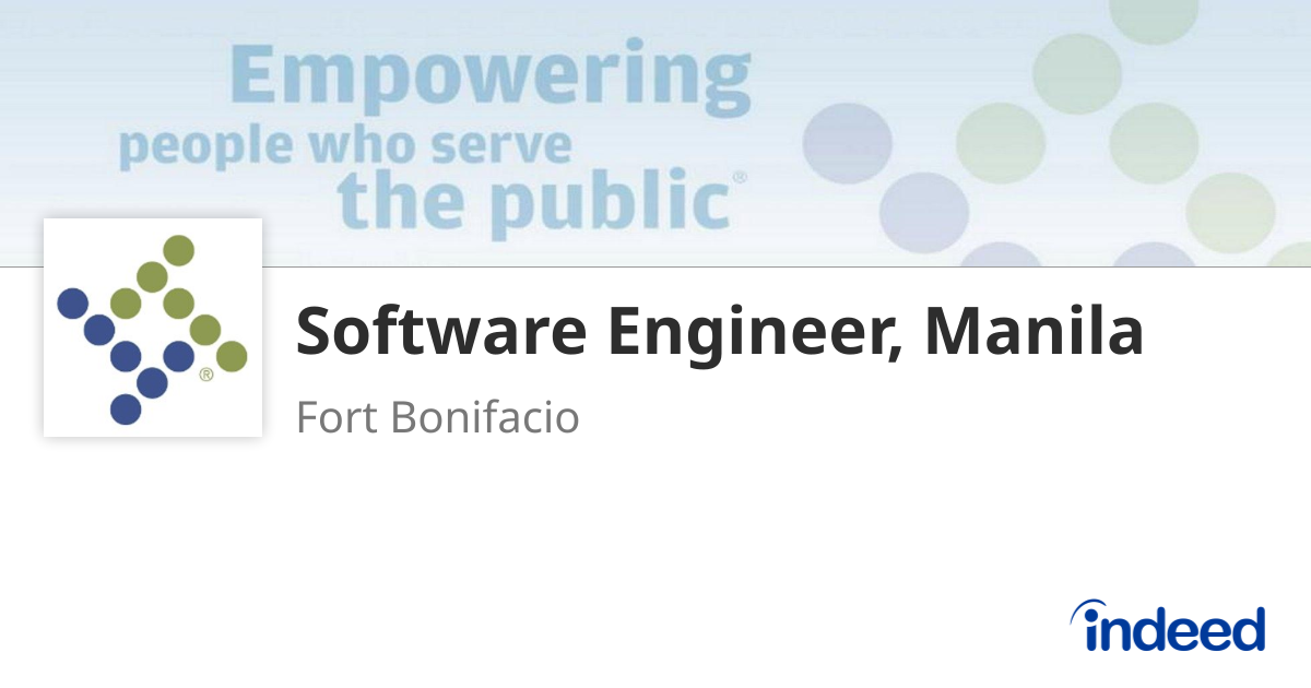 Software Engineer, Manila - Fort Bonifacio - Indeed.com