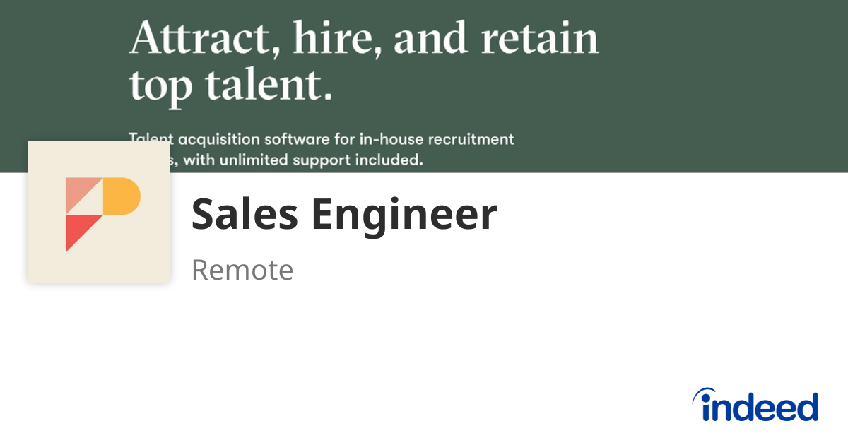 Sales Engineer - Remote - Indeed.com