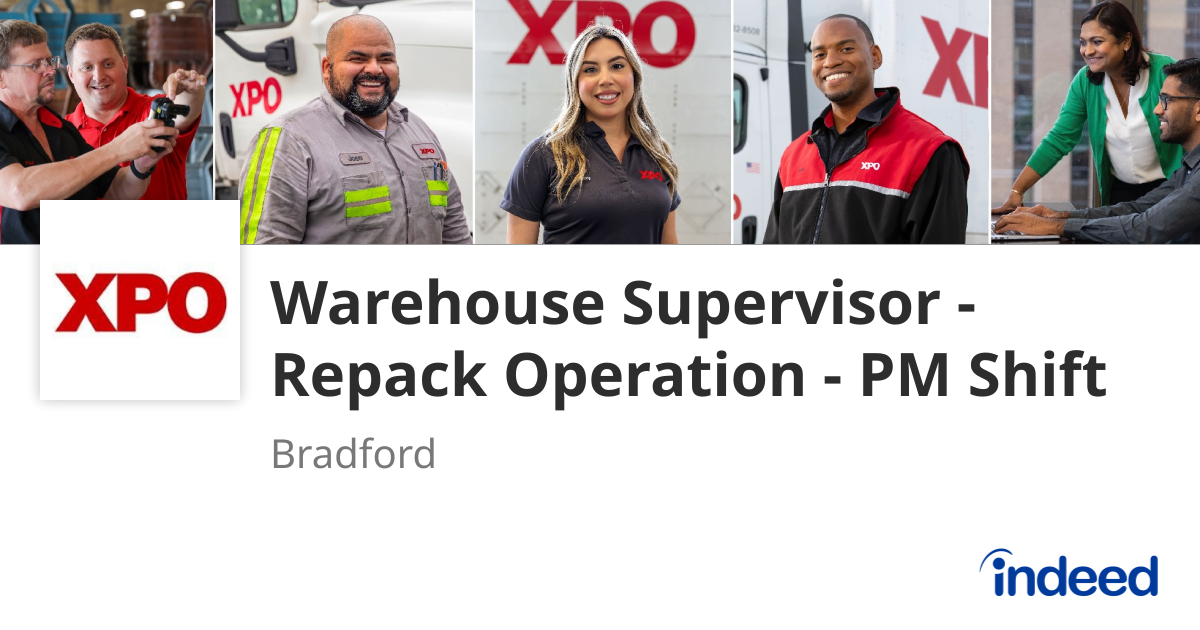 Warehouse Supervisor - Repack Operation - Bradford - Indeed.com