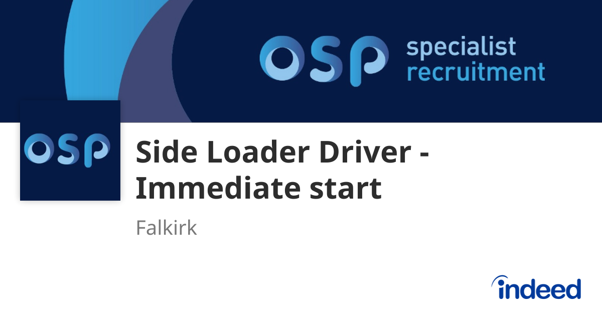 Side Loader Driver - Immediate start - Falkirk - Indeed.com