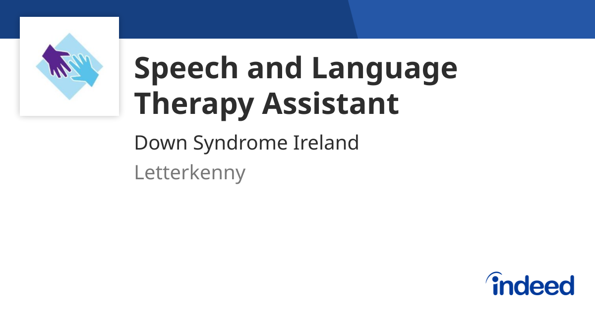 Speech and Language Therapy Assistant - Letterkenny, County Donegal ...