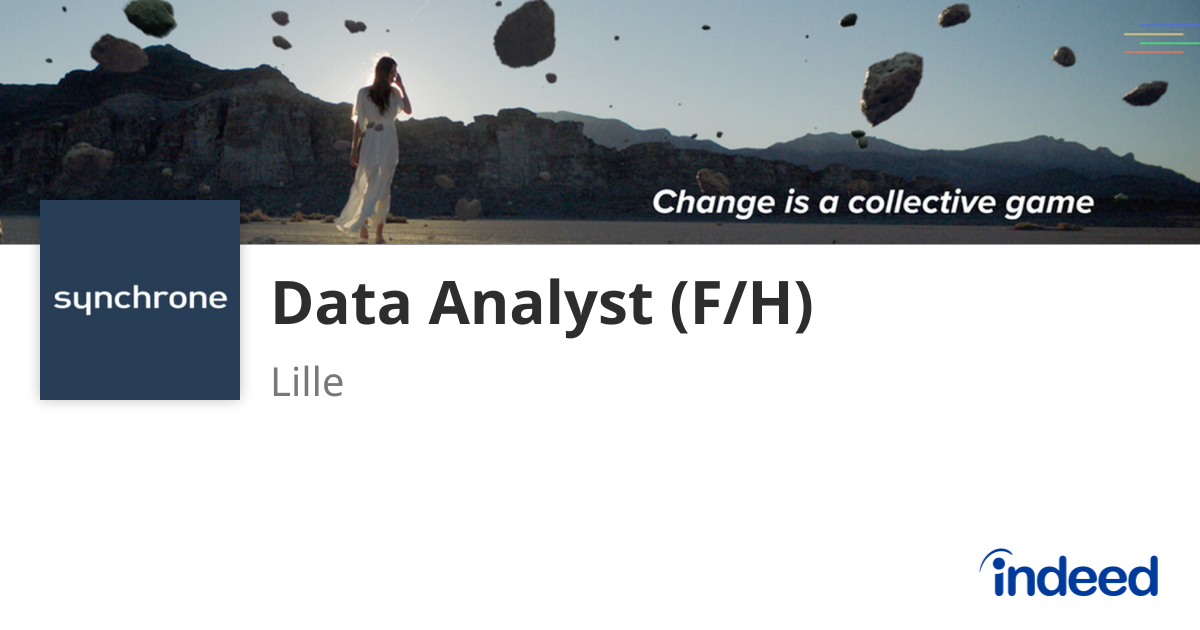 Data analyst (F/H) - Lille (59) - Indeed.com