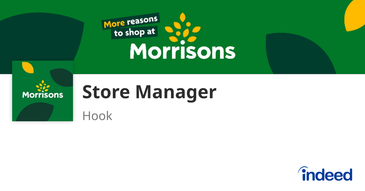 Store Manager - Hook RG27 9HS - Indeed.com