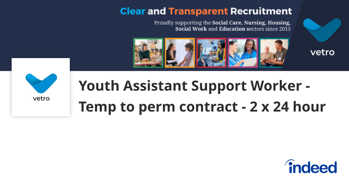 Youth Assistant Support Worker - Temp to perm contract - 2 x 24 hour shifts each week - Merthyr ...