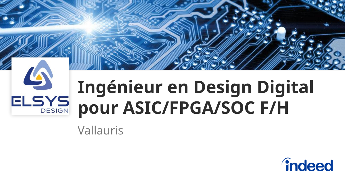 Ingénieur en Design Digital pour ASIC/FPGA/SOC F/H - 06220 Vallauris ...
