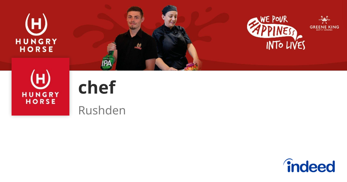 chef - Rushden NN10 6EF - Indeed.com