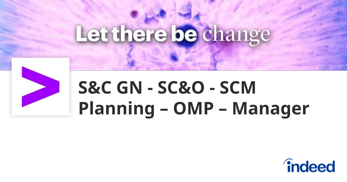 S&C GN - SC&O - SCM Planning – OMP – Manager - Bengaluru, Karnataka ...