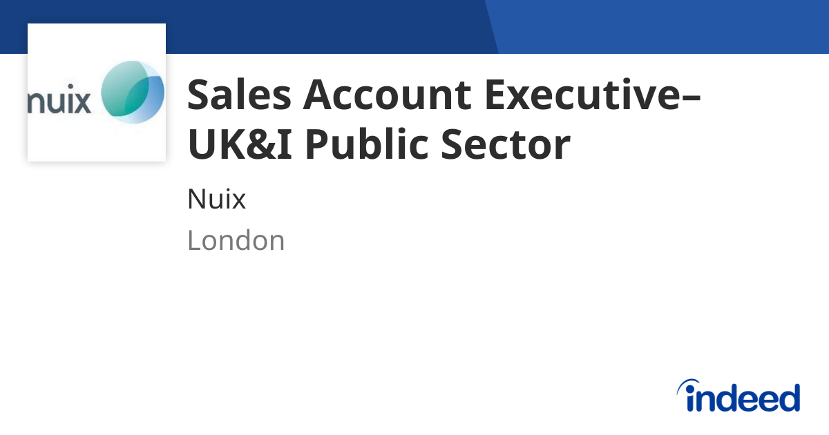 Account Director – UK&I Public Sector - London NW1 2DA - Indeed.com